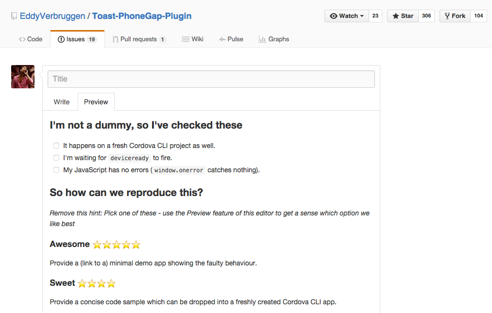 GitHub Issue And Pull Re Templates Meumobi Dev Blog